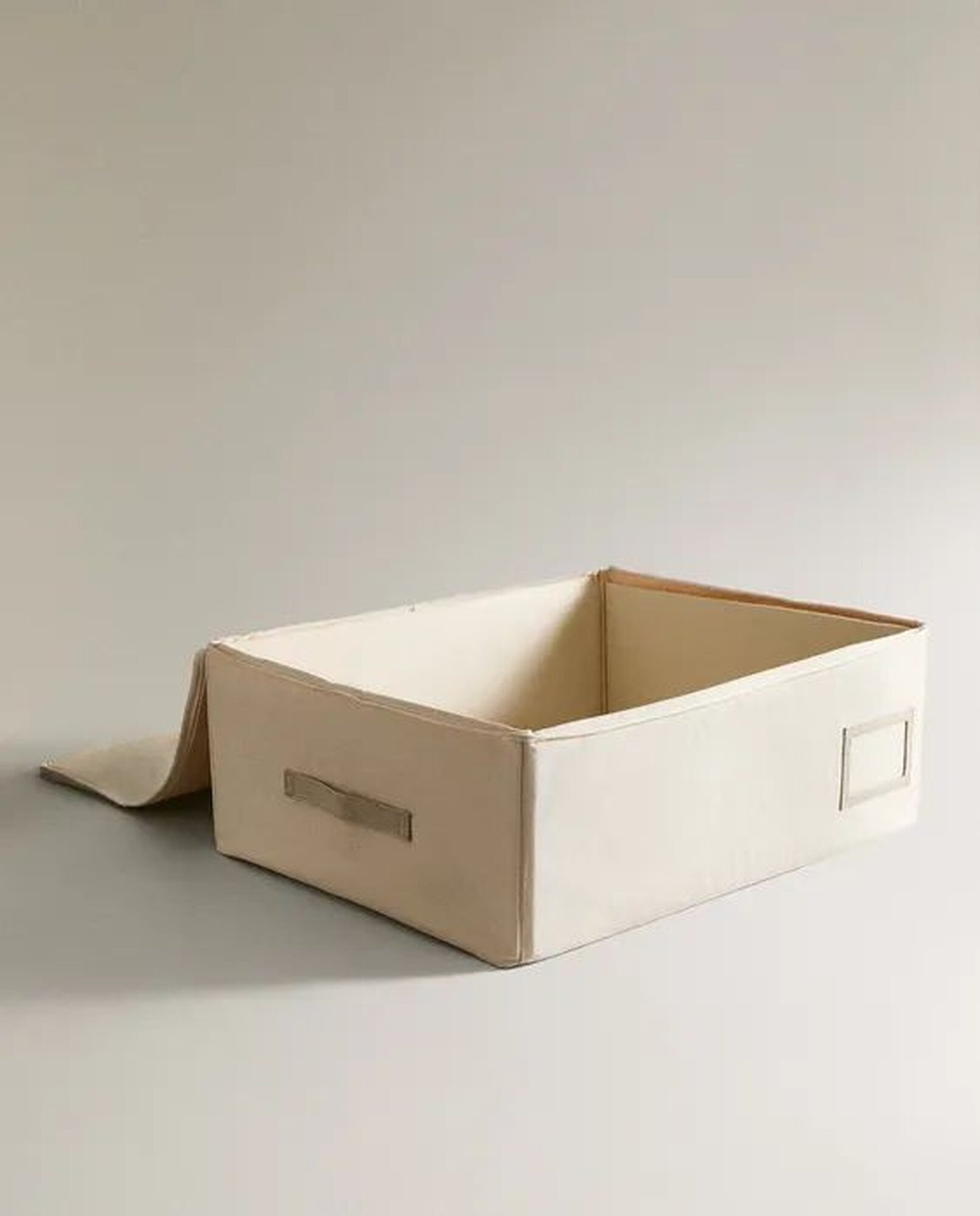 Коробка-органайзер ZARA HOME 8562/019/712 - хлопковый с крышкой, 21.5 х 57 х 45 см, цвет экрю