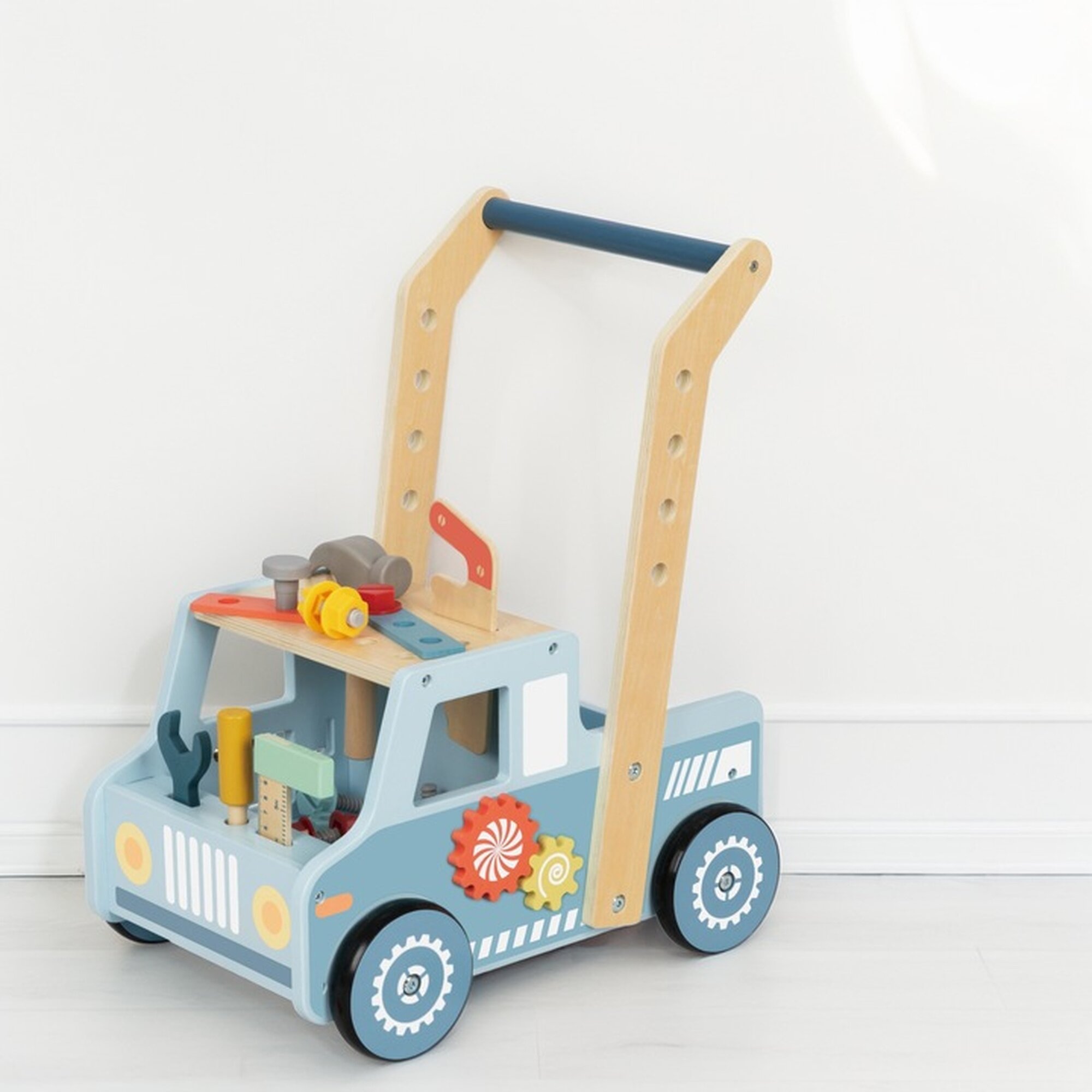 Игровой деревянный набор Tooky Toy - Мастерская в виде ходунков, 49 эл. - TJ931