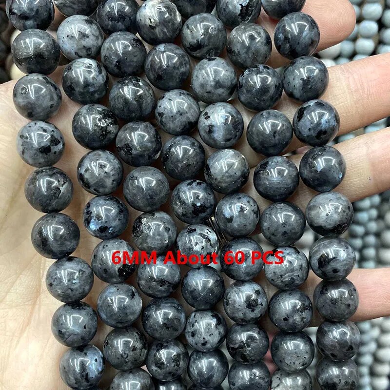 Лабрадорит бусины граненые круглые SYSRXLR 6MM About 60 PCS