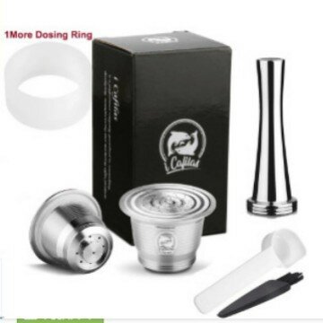 Набор для трамбовки iCafilas, капсула для кофе, многоразовая металлическая чашка, инструмент для наполнения твердым порошком