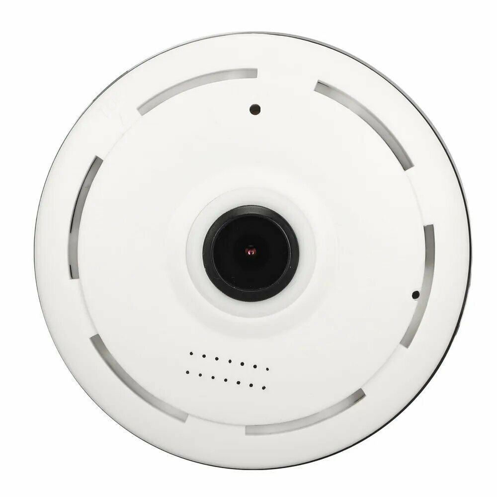 Фишея 360 градусов Панорамная Веб-камера Wi-Fi Беспроводная с Ночным Визированием, Движением Детекцией и Двусторонним Аудио, 1/4 дюйм HD CMOS 1.0 мегапиксель сенсор 3.6мм (HD1280 x 720P)