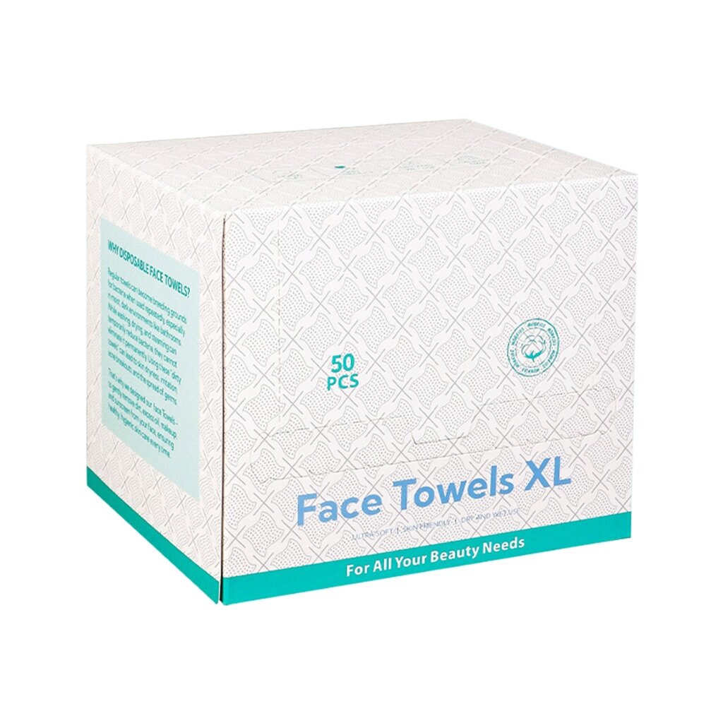 Неаллергенные одноразовые салфетки для очищения лица из мягкого растительного волокна, Быстро сохнущие, пригодные для вторичной переработки, Экологически чистые, Незаменимы в путешествиях