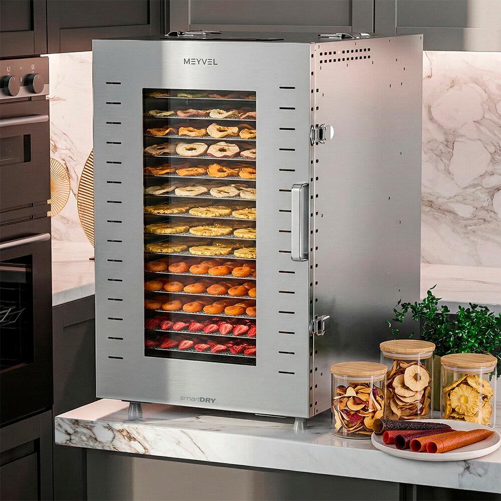 Сушилка для овощей, фруктов, пастилы, мяса, дегидратор электрический MDH16-1S