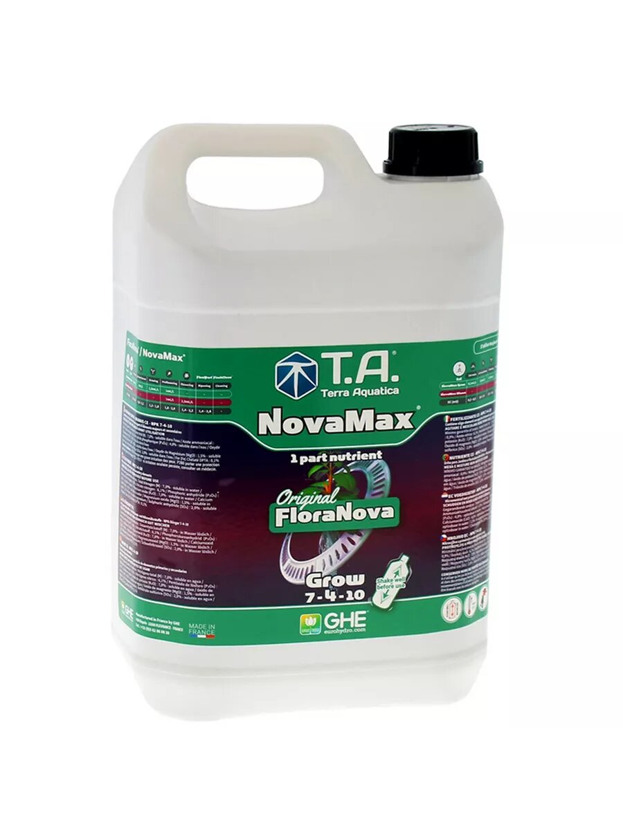 Удобрение GHE T.A. NovaMax Grow 5л на стадию вегетации