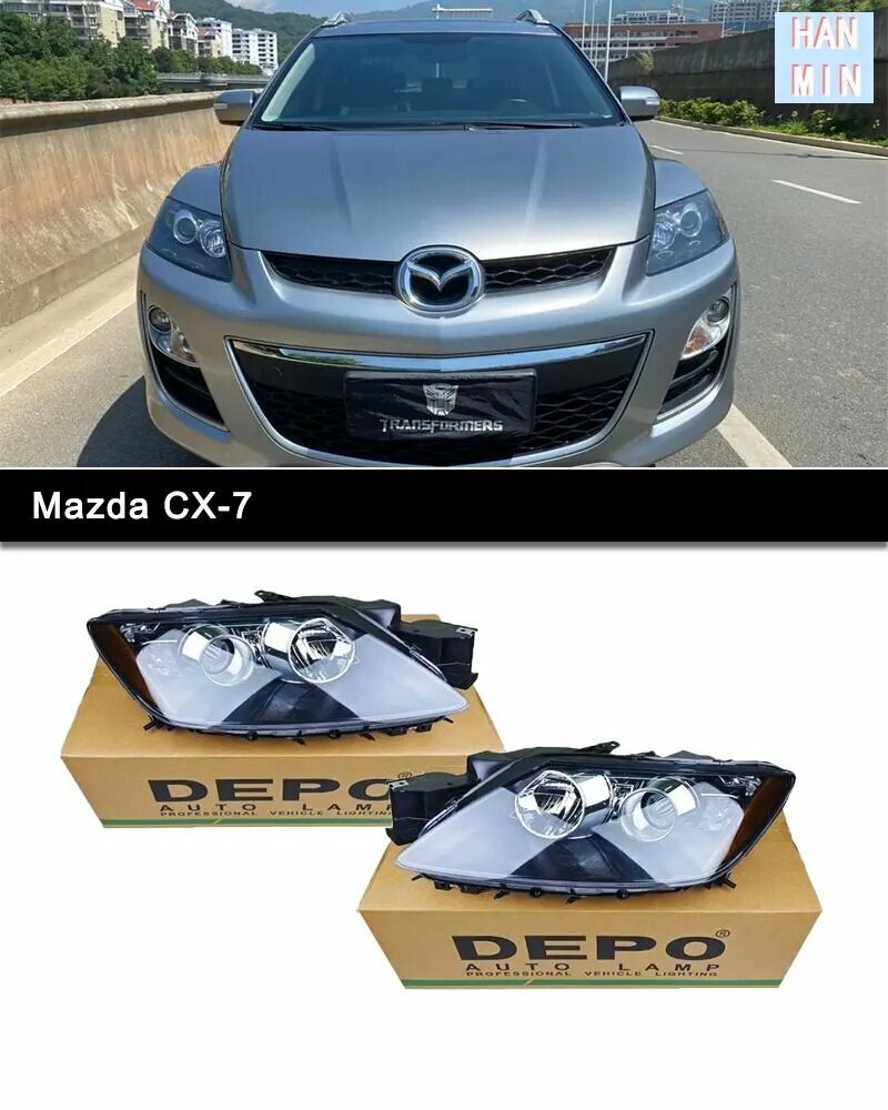 Фары автомобильные, 2 шт, арт. Подходит для замены фар Mazda CX-7