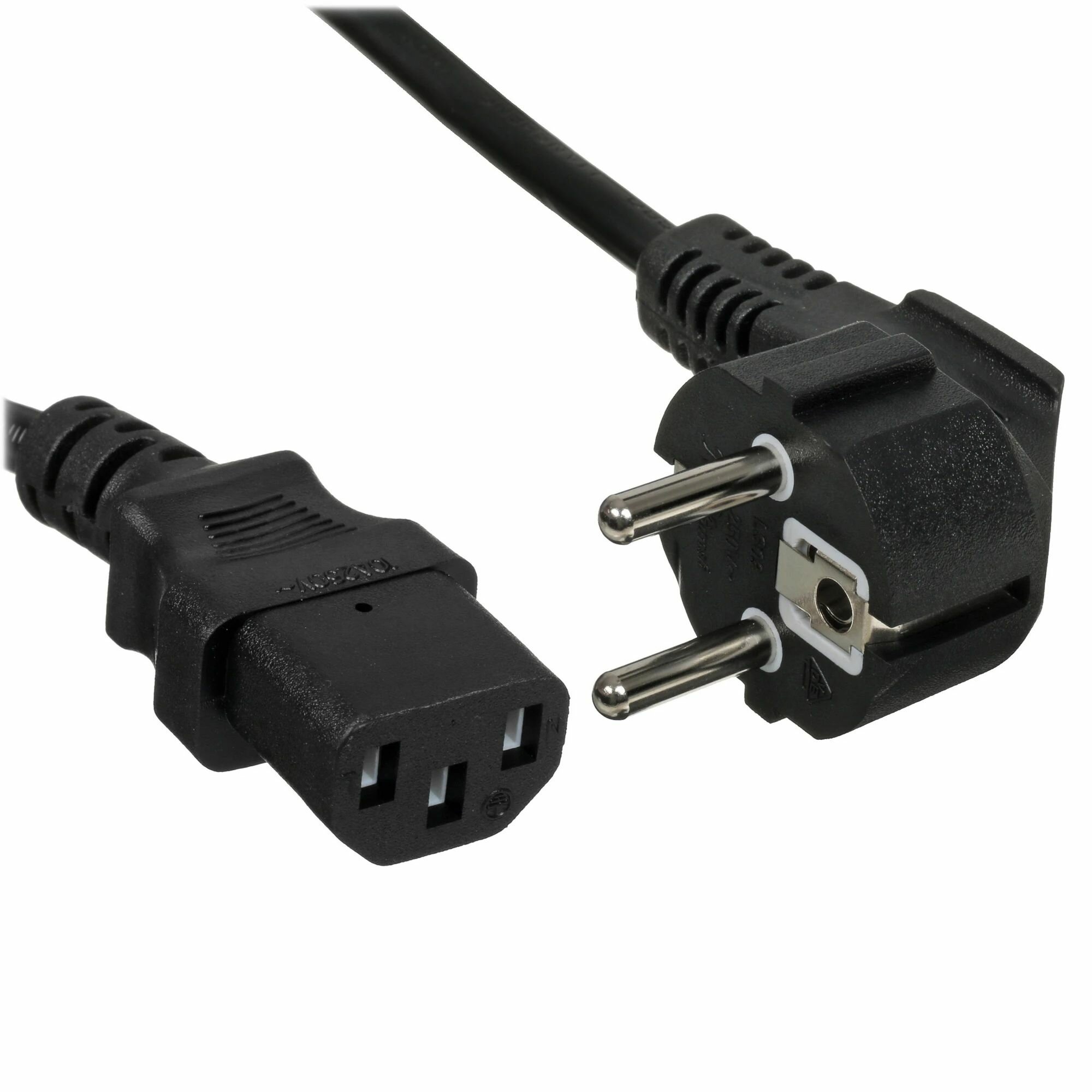 Кабель питания DEXP IEC C13 - CEE 7/7 1 кв. мм 2м черный