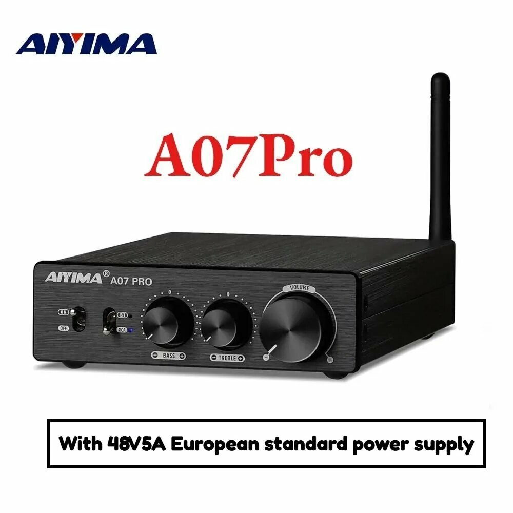 AIYIMA A07 PRO Усилитель Bluetooth Аудио APTX HD TPA3255 Hifi Стерео Усилитель мощности 300Wx2 Звуковой динамик Amplificador Домашний усилитель