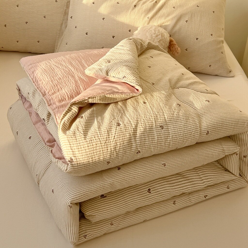 Хлопковое облачное хлопковое супер мягкое летнее тонкое одеяло с кондиционером-love you 150х200см