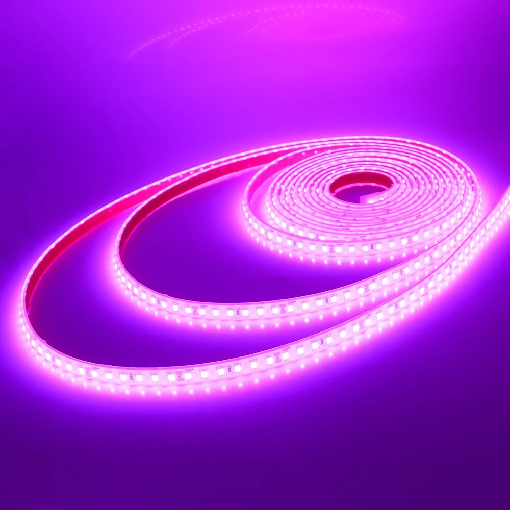Светодиодная лента фиолетовая Pink, 1m, IP68, 24V