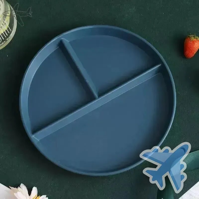 Тарелка "Морская волна" 23 см 1 шт темно-синий