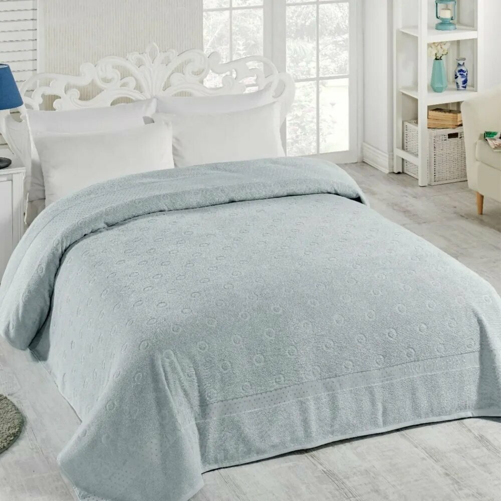 Простыня стандартная, Махровая ткань, 200x220 см