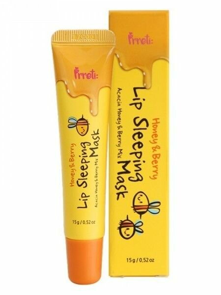 Honey & Berry Lip Sleeping Mask ночная маска для губ Медово-ягодный десерт, увлажняющая питательная маска-бальзам для сухих губ