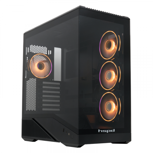 Hspd Корпус F711 ARGB, черный