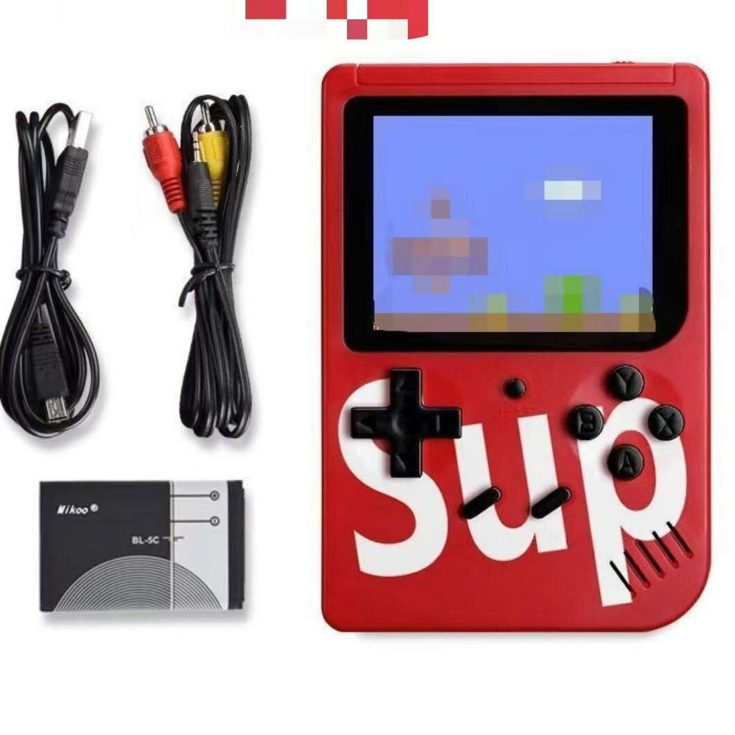 Игровая консоль SUP GAME BOX, портативная, 400 предустановленных 8-битных игр