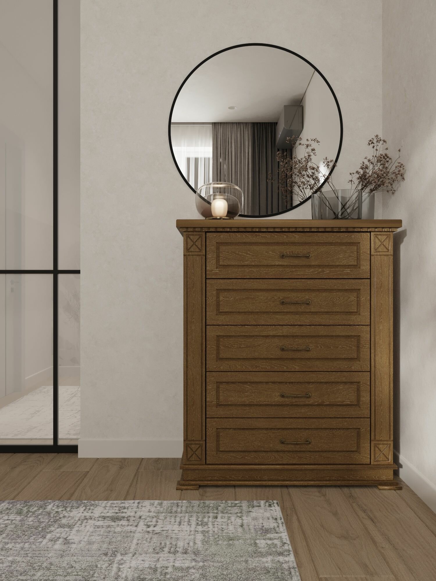 Комод деревянный Верди 013 из массива сосны