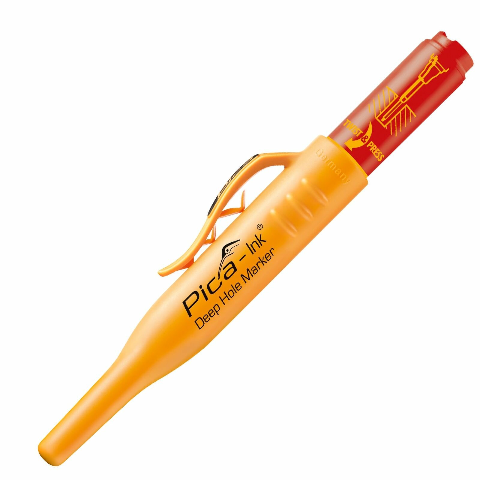 PICA-MARKER 150/40 Строительный маркер для глубоких отверстий Pica-Ink (Красный)