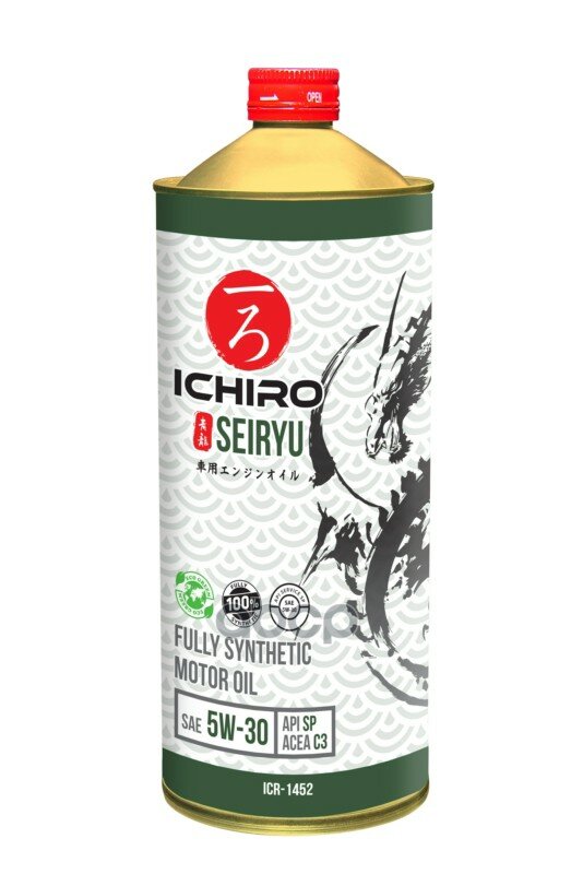 ICHIRO 5W-30 SEIRYU SP, C3, 1л, (синт. мотор. масло)