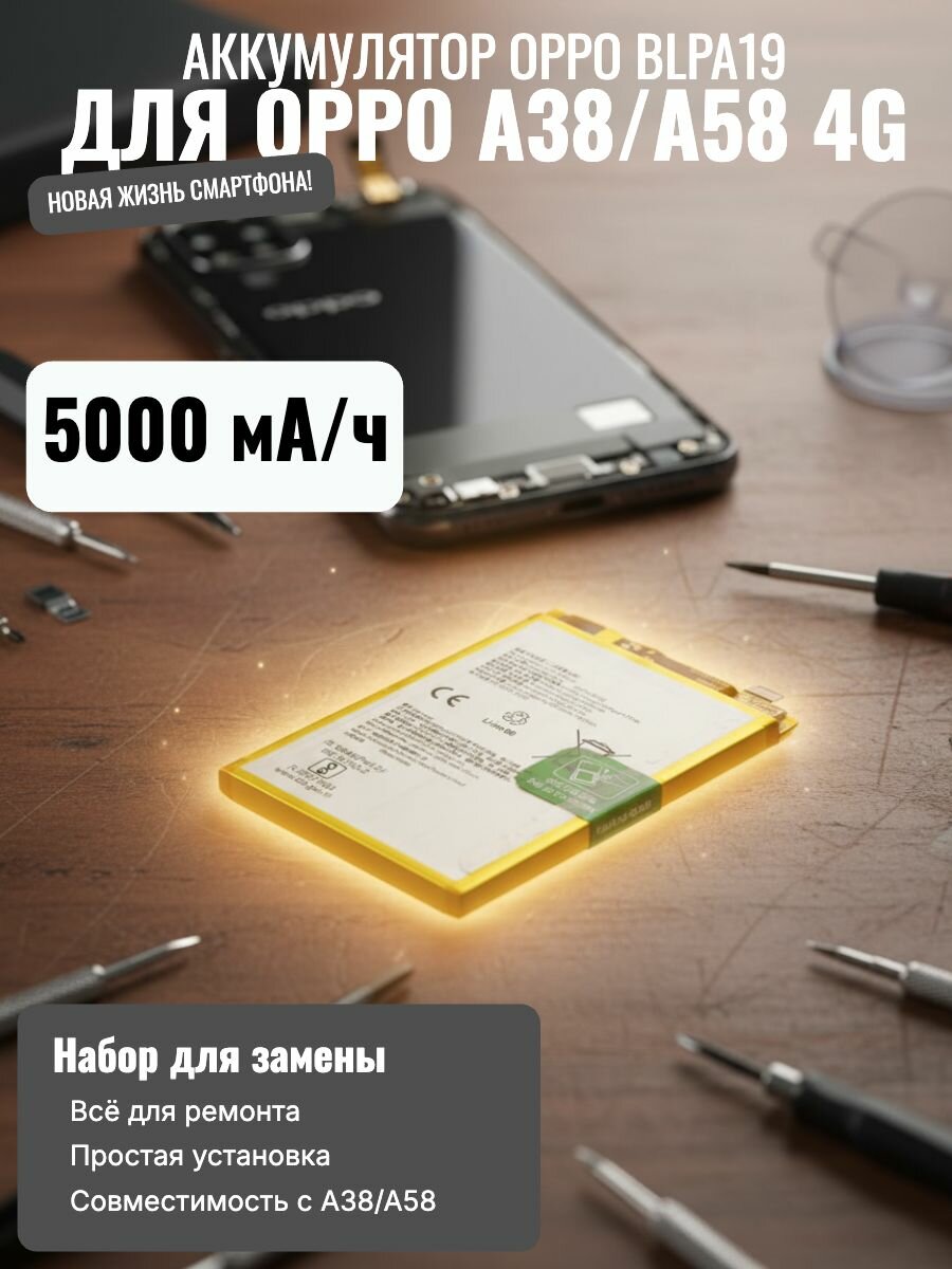 Аккумулятор для Oppo BLPA19 (Oppo A38 / A58 4G)