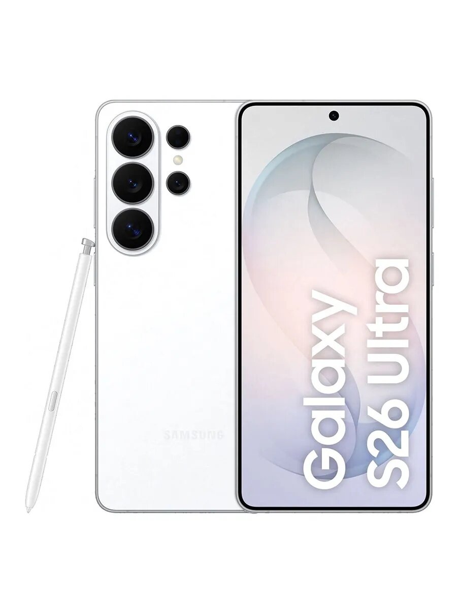 Смартфон Samsung Galaxy S26 Ultra, экран 6,9", 16GB/1TB, белый