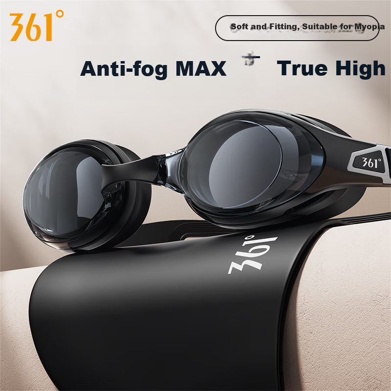 Набор для плавания 361°: очки и шапочка с антифог-линзой для мужчин и женщин, водонепроницаемые, комфортная