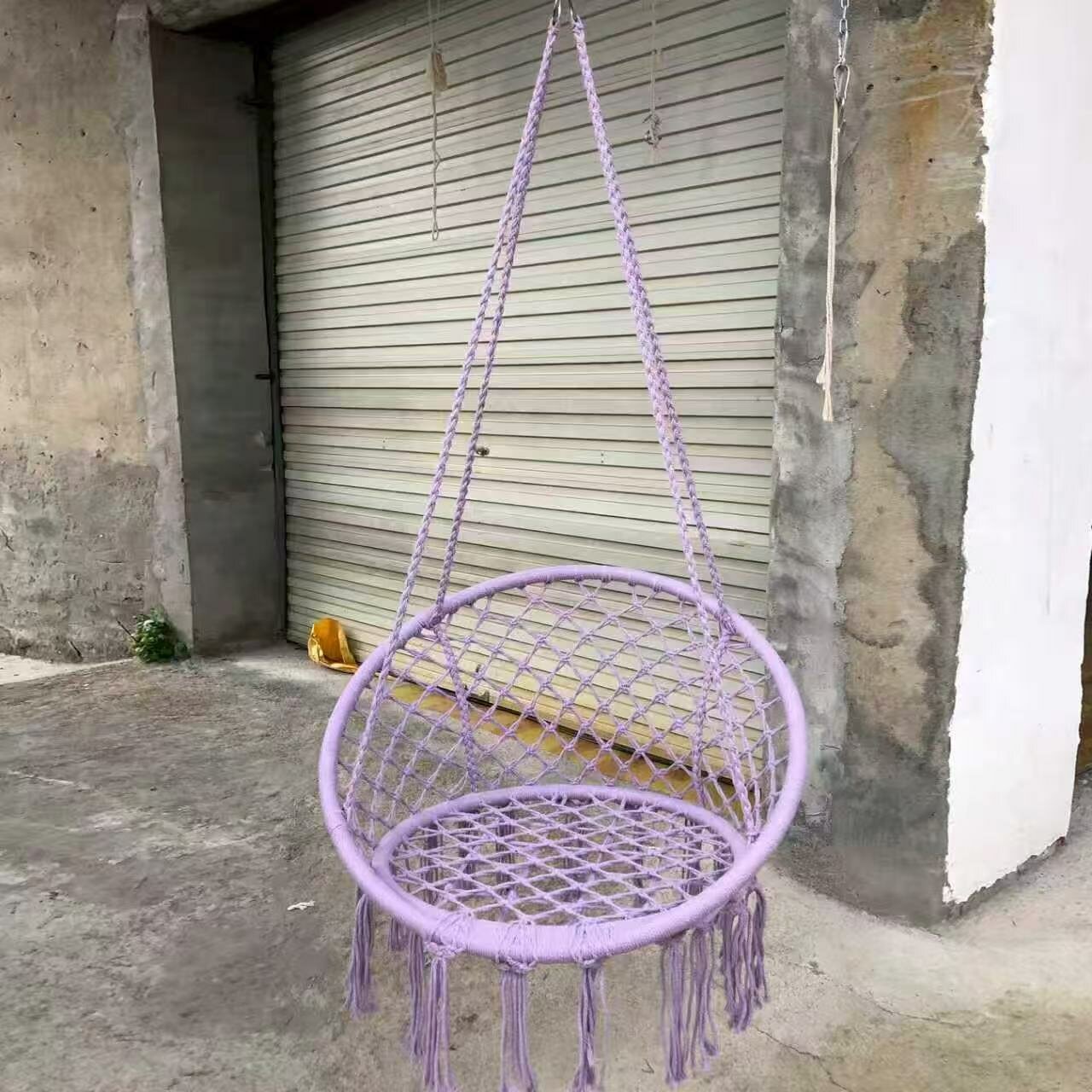 Качели садовые 120 см х 80 см, кресло гамак подвесное, кресло-качели, плетенные качели-гнездо