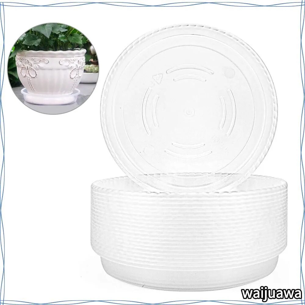 IKEA Поддон для цветов Белый, Пластик, для дома и улицы, диаметр 21 см