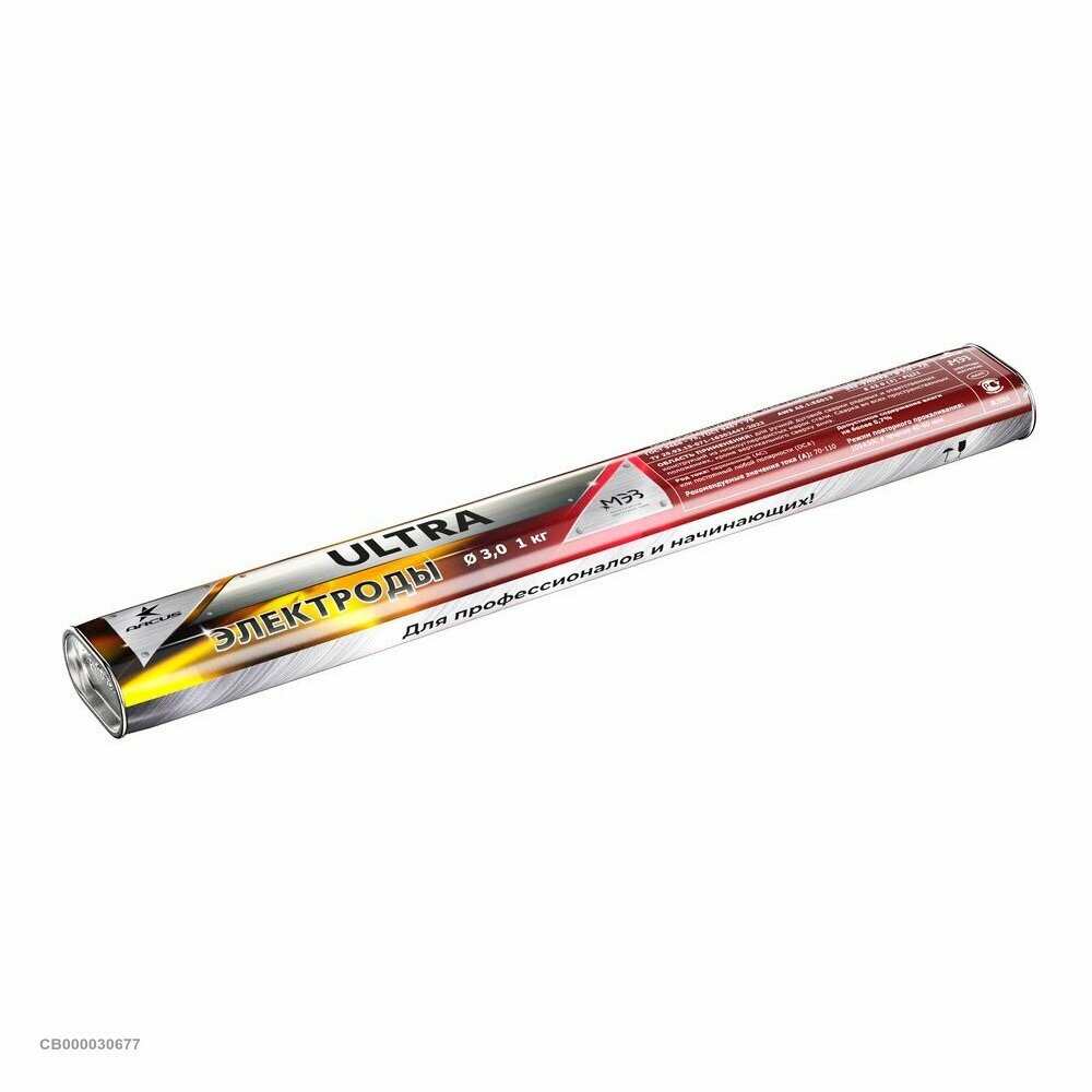 Электроды для сварки ультра ⌀ 3,0 мм, тубус 1,0 кг, МЭЗ
