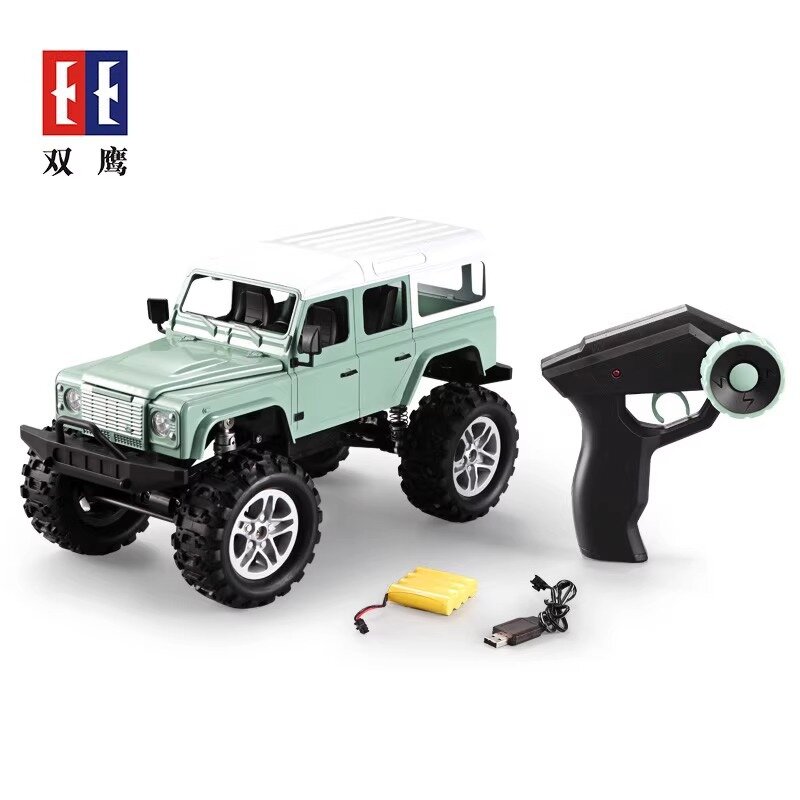 Электрический Land Rover Defender d110 Double Eagle 372, автомобиль с дистанционным управлением, детский внедорожник 1:8, полноприводный игрушечный автомобиль для мальчиков