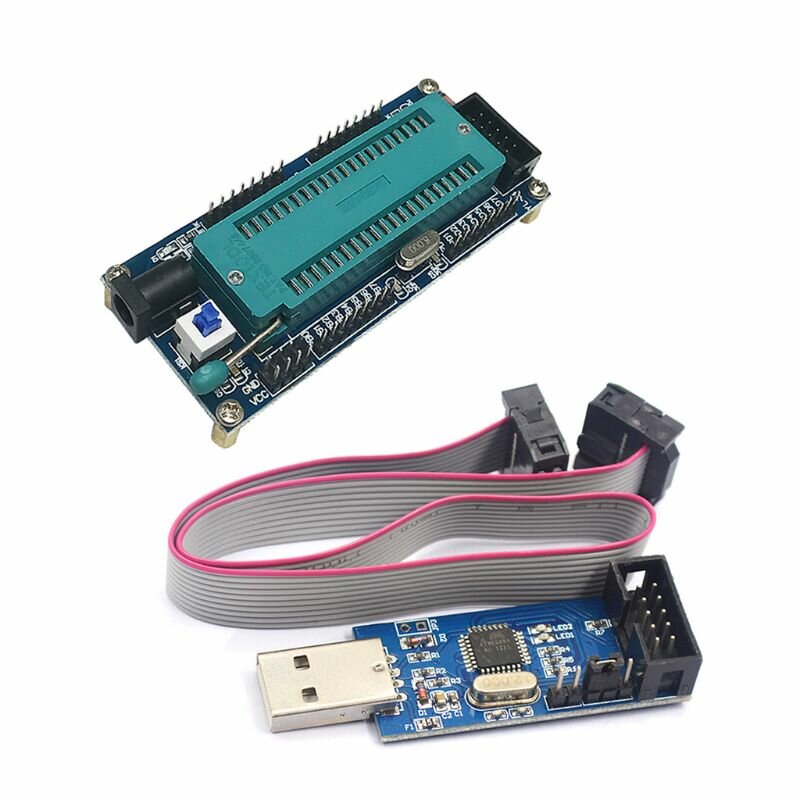 Плата разработки Системы AVR ATMEGA и 5V USB ATMEGA8 ISP Программатор USBASP Downloader 51 ATtiny Модуль 6Pin Бесплатный Накопитель