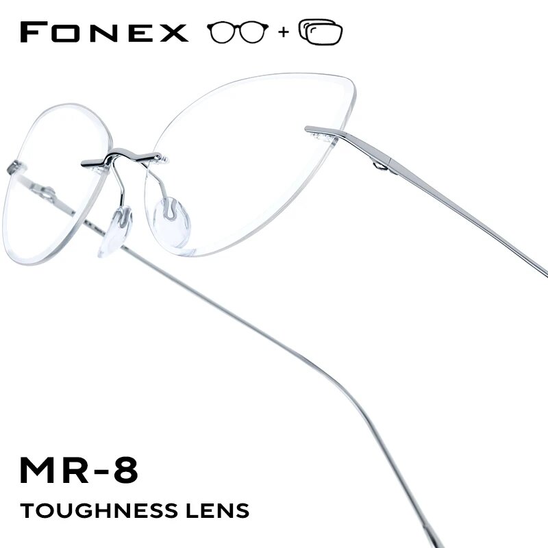 FONEX MR-8 очки без оправы Silver, Single Version