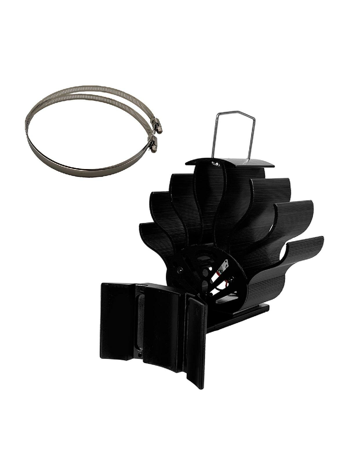 Эффективный 5-лопастной вентилятор для обогрева плиты Оптимизирует распределение тепла в вашем доме