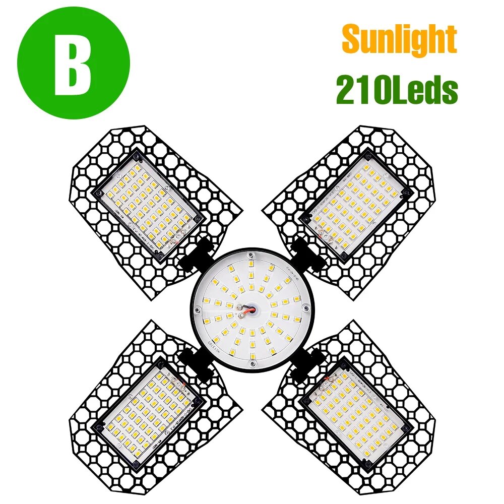 Складная LED лампа для растений Sunlight 210 Leds, B