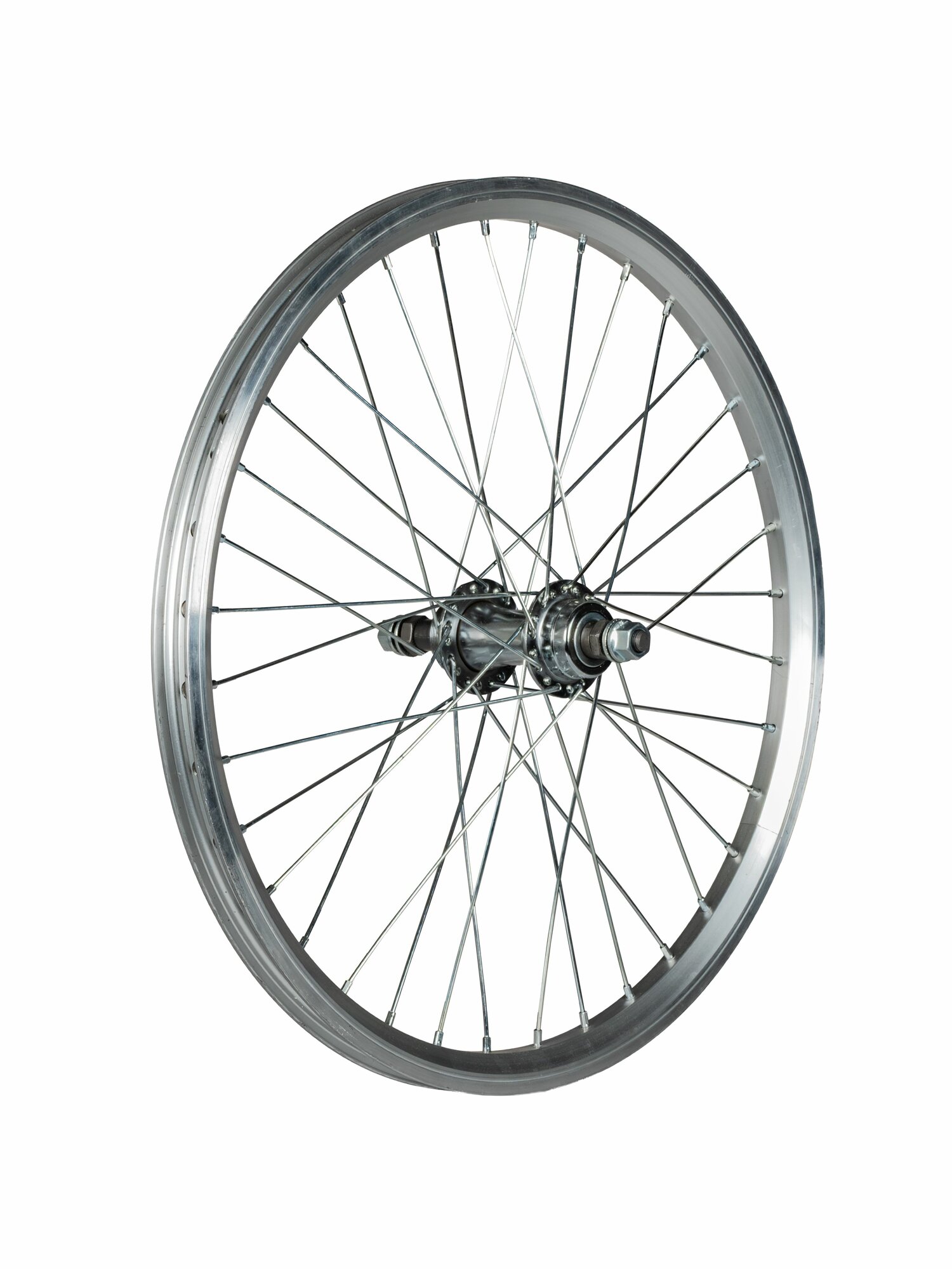 Колесо велосипедное 20 дюймов заднее в сборе VelRosso двойной алюминиевый обод под V-brake