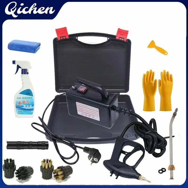 Qichen Пароочиститель CG372T 2600 Вт, насадки - 5 шт