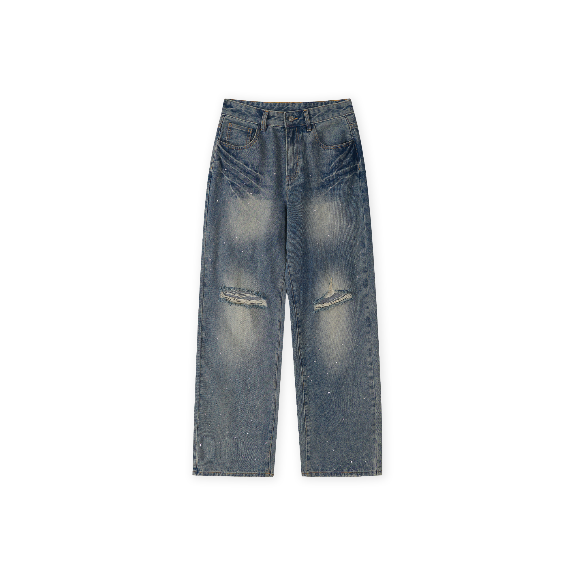 Джинсы классические WORKSOUT, размер L, синий — фото 1