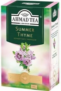 Чай чёрный листовой с чабрецом Ahmad Tea Summer Thyme, 100 г