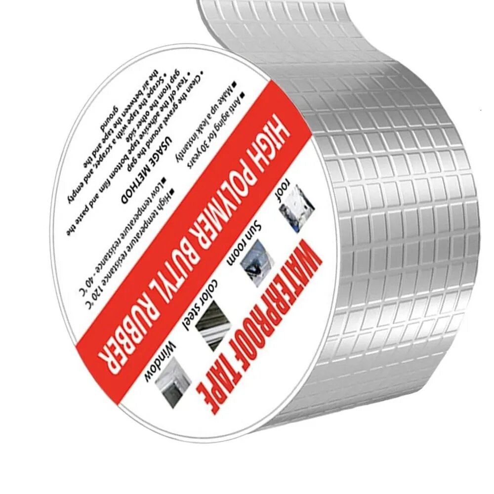 Клейкая лента для крыши, бутиловая резина 100 мм, 1 шт, водонепроницаемая