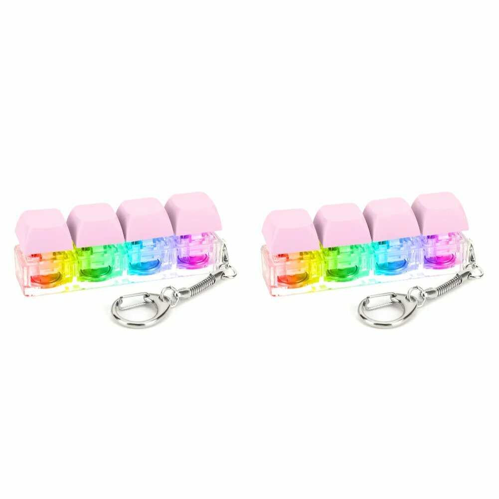 Брелок-клавиатура ALLOYSEED 4 клавиши Pink X2