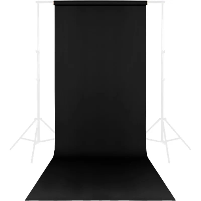 Фон бумажный Raylab 009 Black 1,35x6м черный 2199656 009 Black-1.35х6