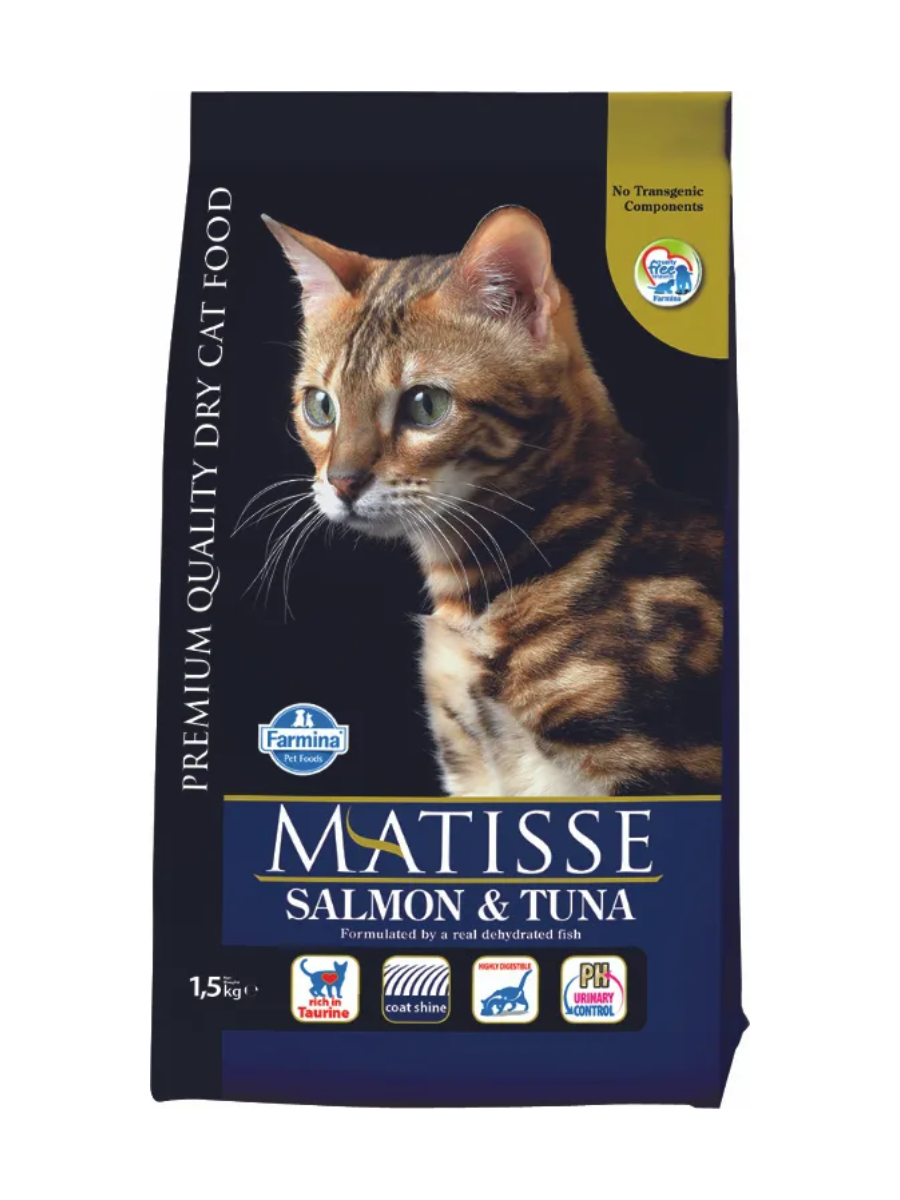 Сухой корм Farmina Matisse (Фармина) для взрослых кошек, лосось с тунцом, 1.5 кг