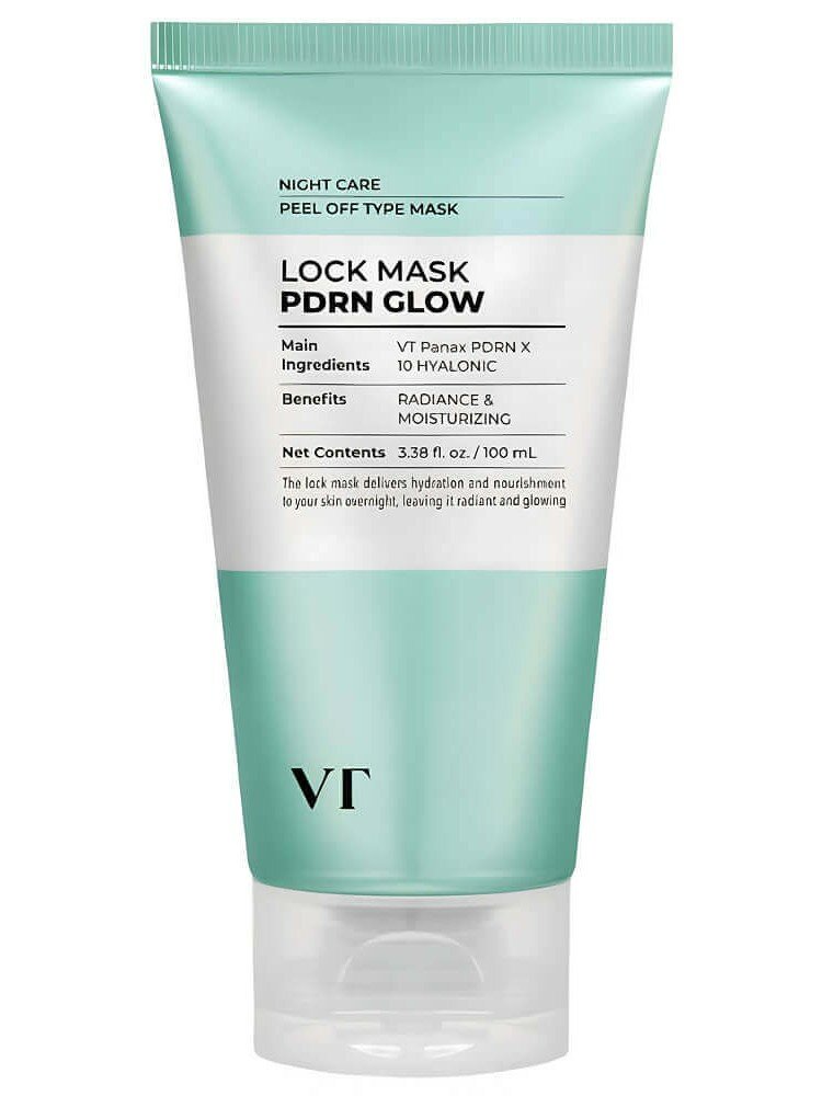 Ночная маска для лица VT Cosmetics PDRN Glow Lock, увлажнение и сияние, пдрн, 100мл