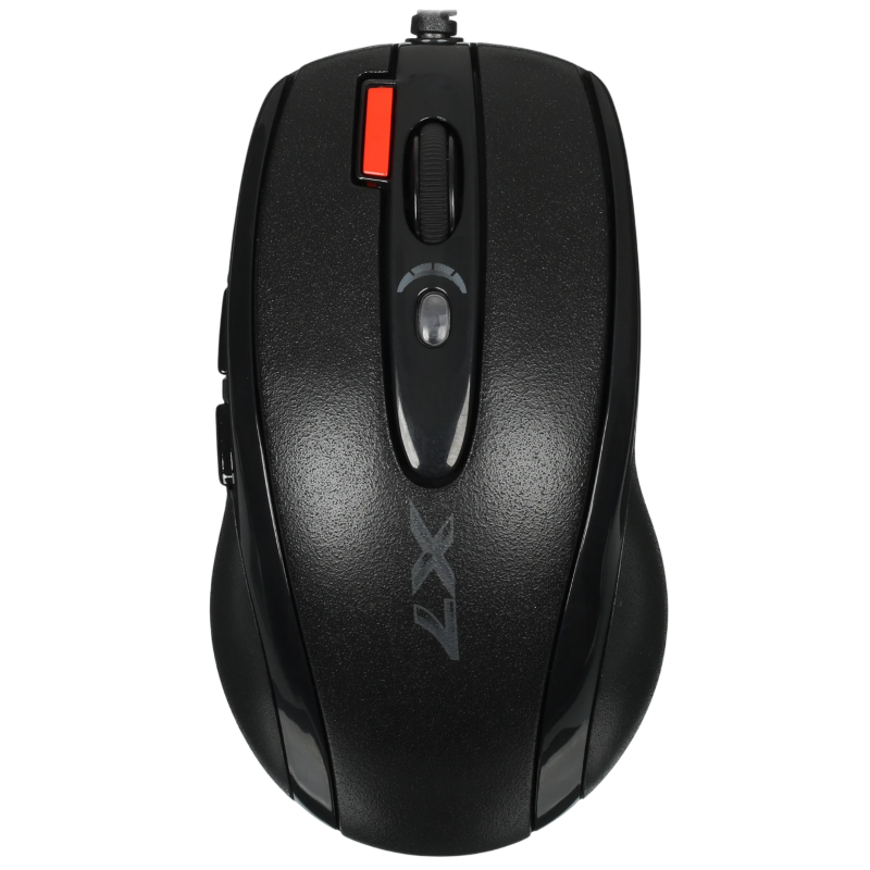 Мышь A4Tech XL-750BK, чёрный, лазерный сенсор 3600 dpi, 6 кнопок, USB 2.0 XL-750BKUSB