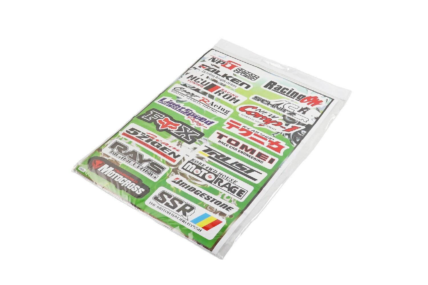 Наклейки: RACING, FALKEN, TOMEI, MOTOCROSS, MOTORAGE, FOX, NPG sports, MCU ROM, LIGHTSPEED, TRUST,5ZIGEN, RAYS
