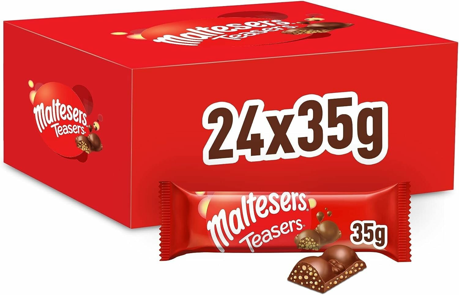 Maltesers Teasers Шоколадный батончик Мальтизерс "Тизерс", 35г х 24шт/ блок (Нидерладны)