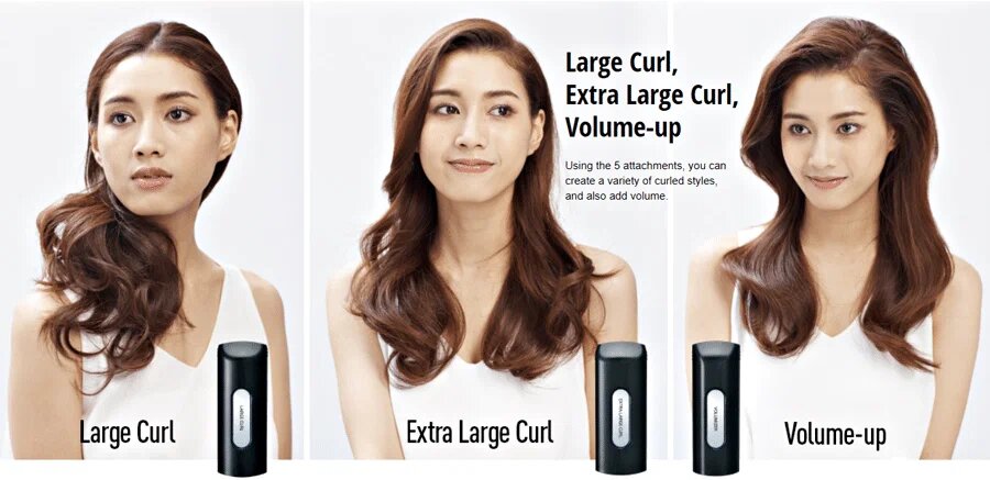 Выпрямитель - стайлер для волос Panasonic EH-HV52-K615, керамика, 5 насадок для стайлинга