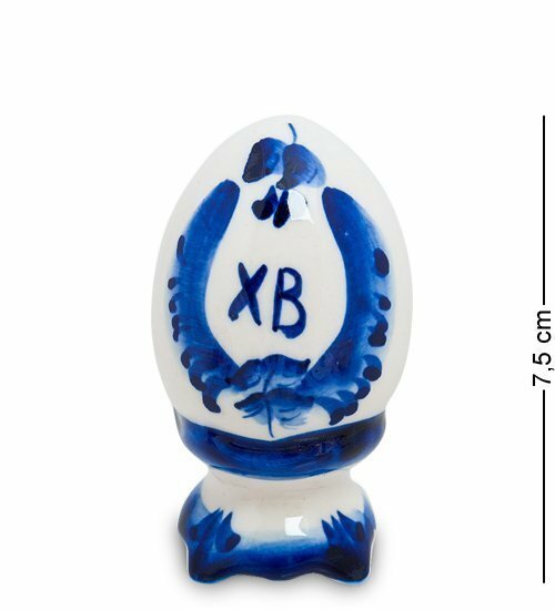 Фигурка Пасхальное-Яйцо бол. (Гжельский фарфор) ГЛ-243 113-701221
