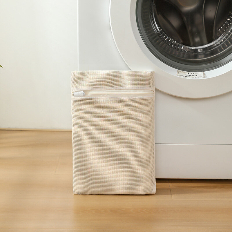 Мешок для стирки из 100% хлопка для белья и бюстгальтеров, сетчатый хранитель, 20x30 см, стираемый многоразовый мешок