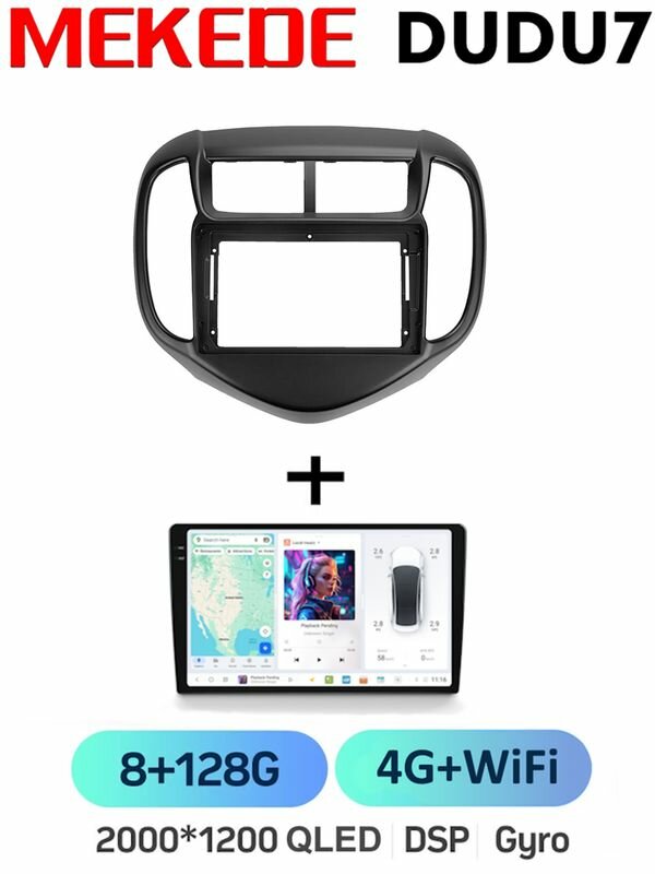 Магнитола 9" Mekede DUDU7 8/128 Gb для Chevrolet Aveo 3 2016-2023 carpay Android