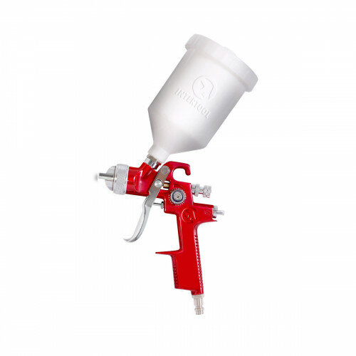 INTERTOOL Краскопульт пневматический HVLP, форсунка 1.4мм, бачок 600мл, 3бар PT-0104