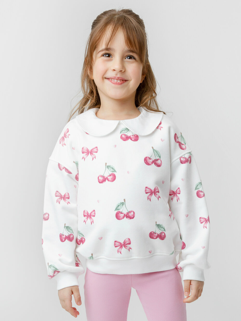 Свитшот хлопковый джемпер для девочки
